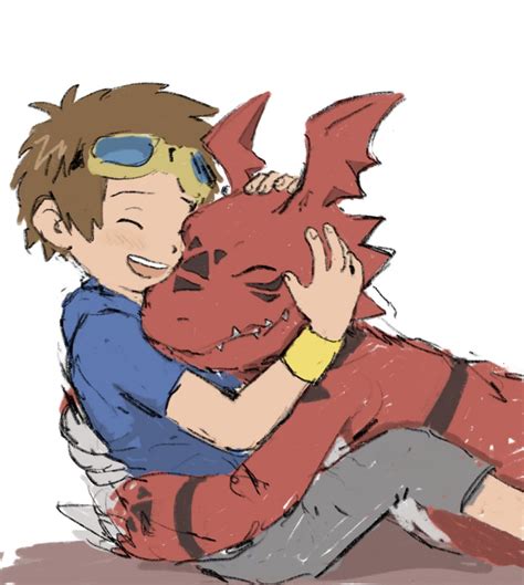 Matsuda Takato And Guilmon Digimon And 1 More Drawn By Nas O12 Danbooru