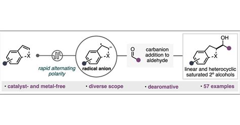 Electroinduced Reductive And Dearomative Alkene Aldehyde Coupling Journal Of The American
