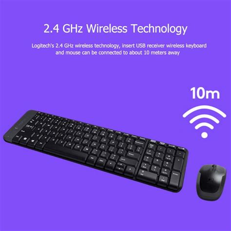 Logitech Mk220 Wireless Keyboard Mice Combo 2 4 Gh Grandado