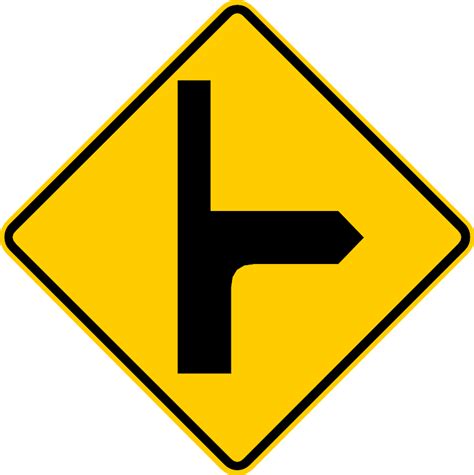 Expressway The Australian Highway Site Sign Drawings Warning W Modified Intersection Series