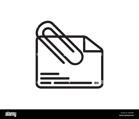 Attach Document Icon Vector Image Stock Vector Image And Art Alamy