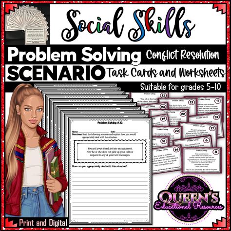 Problem Solving Scenario Task Cards And Worksheets Made By Teachers Problem Solving Scenario Task Cards And Worksheets Made By Teachers