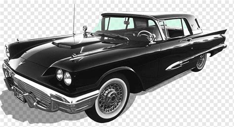 절연 클래식 미국 Ford Thunderbird 미국 Oldtimer 자동차 미국 스포츠카 썬더 버드 Png Pngwing