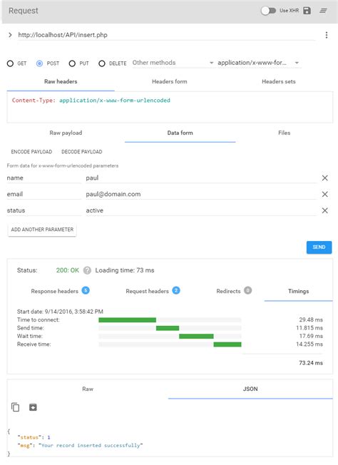 Rest Php Post Field Is Empty When Using Api Url Stack Overflow