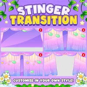 Custom Animated Stinger Transition For Your Stream Chibi Cute Stream Transition Vtuber