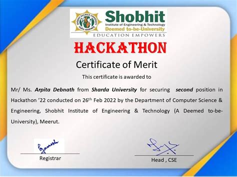 Arpita Debnath On Linkedin 2nd Hackathon Teamwork Shardauniversity