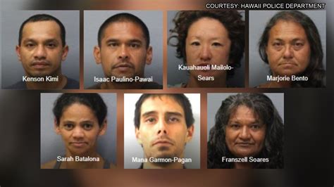Hawaii Island Warrant Sweep Leads To 7 Arrests In South Kohala