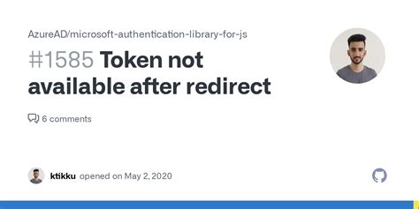 Token Not Available After Redirect · Issue 1585 · Azureadmicrosoft Authentication Library For