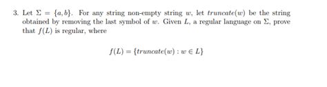 Solved 3 Let S Ab For Any String Non Empty String W