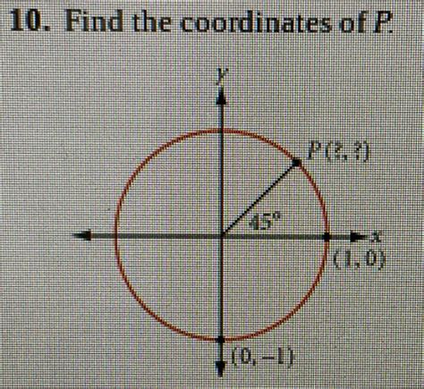 Solved Find The Coordinates Of P Chegg Com