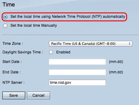 Time Setup On RV016 RV042 RV042G And RV082 VPN Routers Cisco