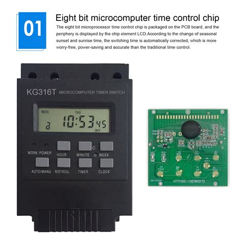 25a 220v Programmable Digital Time Switch Timer Re Grandado