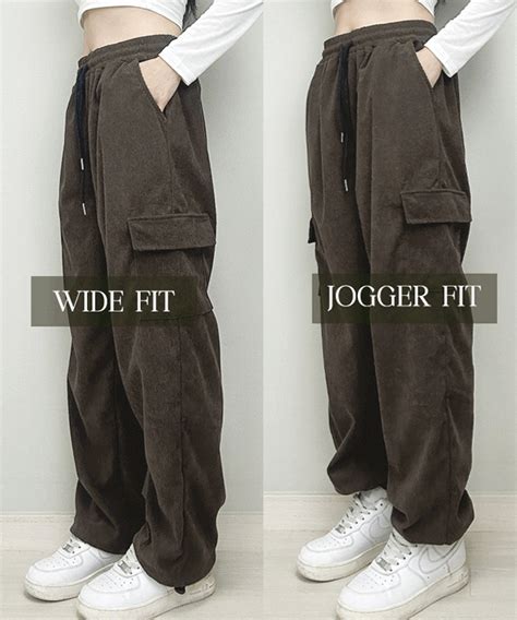 조거and와이드 투웨이코듀로이 코듀로이 투웨이 카고 팬츠 5color 에이블리