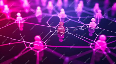 Premium Photo Abstract Networking And Digital Connectivity Concept With Futuristic Blue Design