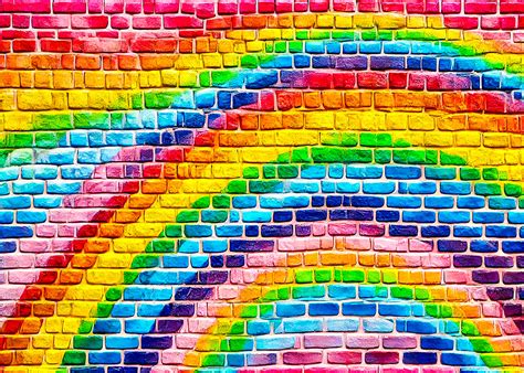 다양한 파스텔 색상으로 칠해진 벽돌 벽 액체 흐름 혼돈 배경 일러스트 및 사진 무료 다운로드 Pngtree