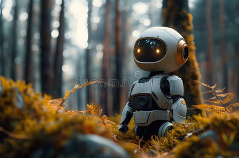 A Robot In The Forest The Life Of A Robot In The Wild Stock