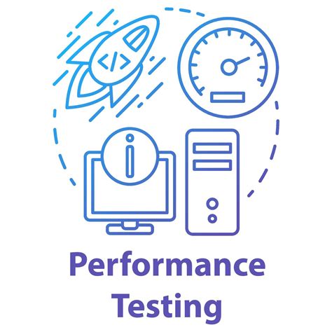 Perfomance Testing Concept Icon Software Development Idea Thin Line Illustration Application