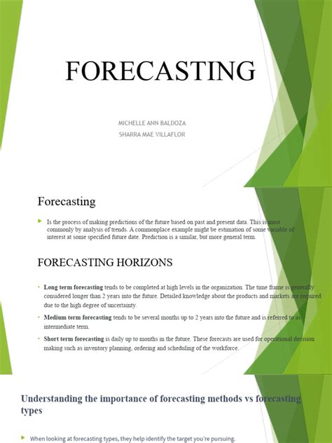 Forecasting Pdf Forecasting Prediction