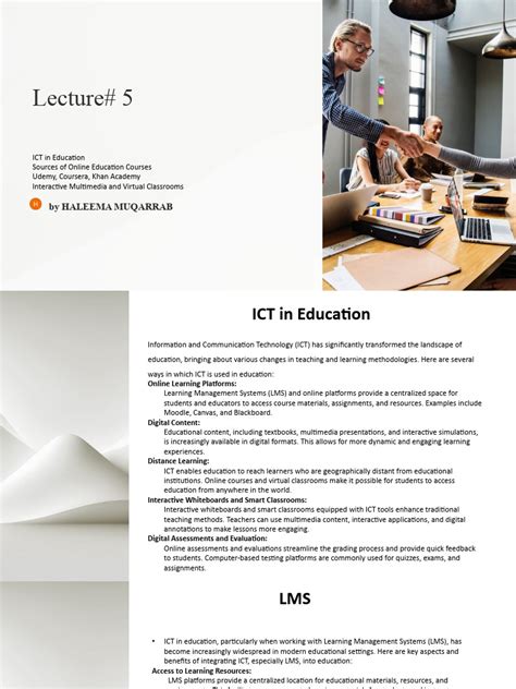 Ict Lecture 5 Download Free Pdf Educational Technology Massive