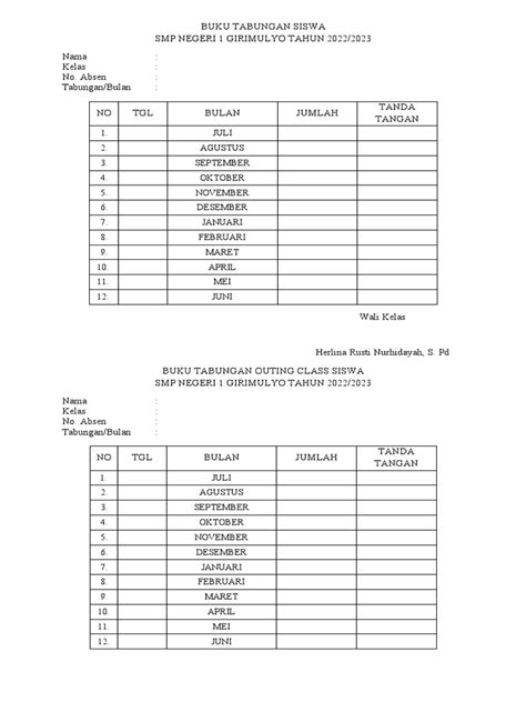 Buku Tabungan Siswa Pdf