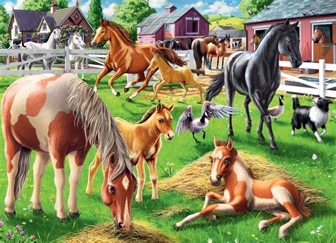 Happy Horses 60 Pieces Ravensburger Puzzle Warehouse