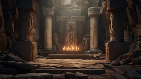 Premium Photo Chamber In Oracle Of Delphi Revealing Sacred Visions Prophecies