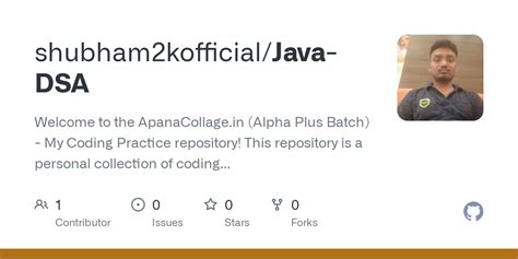 Github Shubham2kofficialjava Dsa Welcome To The Alpha Plus Batch My