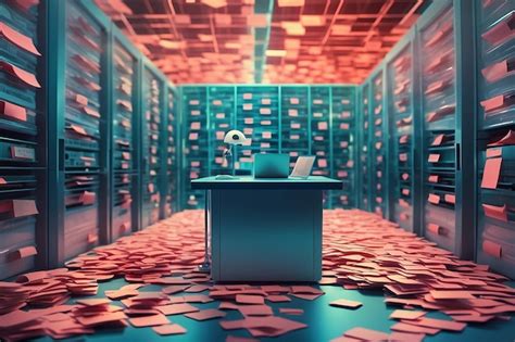 Premium Ai Image Efficient File Handling Robust Document Database For Seamless Corporate