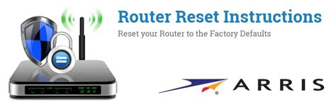 How To Reset An Arris Router To Default Settings RouterReset