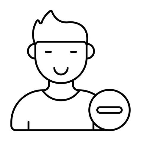 Conceptual Linear Design Icon Of Remove Profile Vector Art At Vecteezy