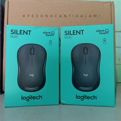 Jual Ready Logitech M Mouse Wireless Silent Click Shopee Indonesia