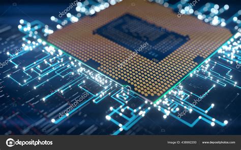 Computer Processor Millions Connections Signals Technology Cpu Background Pulses Signals — Stock