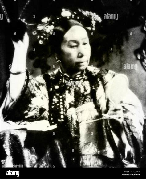 A Photograph Of Chinas Empress Dowager 1890s Xunling The