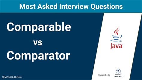 Java 8 Qanda Comparable Vs Comparator Core Java Interview Question Youtube