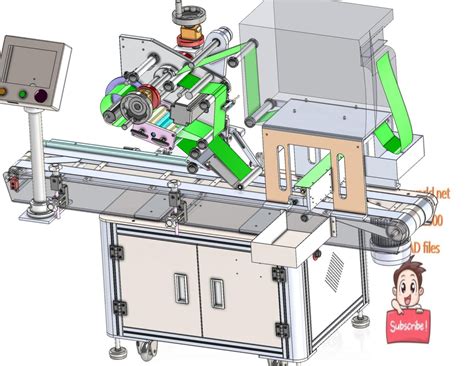 Industrial 3d Model Full Labeling Machine Machine World