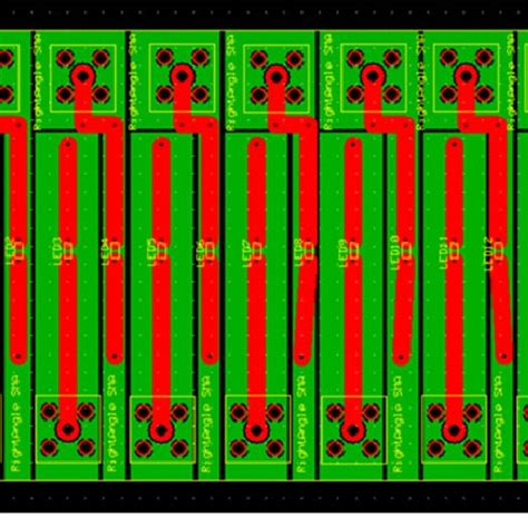 PCB Layout Each LED Has Its Own Ground Plane Color Figure Can Be Download Scientific Diagram