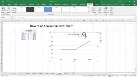 How To Add Callout In Excel Chart Youtube