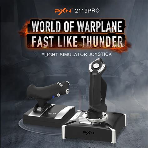 Pxn 2119 Pro 비행 Usb 시뮬레이터 게임 패드 조이스틱 Pc 및 데스크탑 시뮬레이션 항공기 진동 게임 컨트롤러