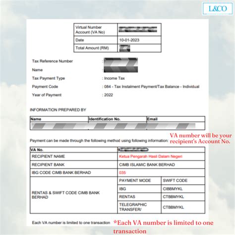 How To Generate Va Number Via Lhdn E Tt System L And Co
