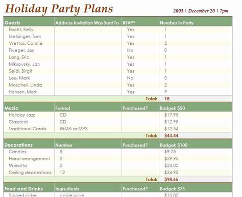 20 Event Planning Template Excel Simple Template Design