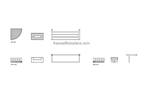 Bathroom Rack Free Cad Drawings