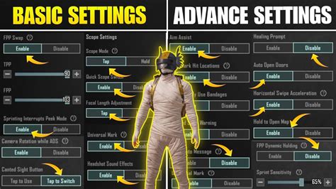 bgmi and pubg all new basic and advance control settings guide explain