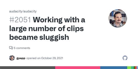 Working With A Large Number Of Clips Became Sluggish · Issue 2051