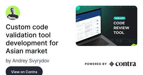 Custom Code Validation Tool Development For Asian Market By Andrey Svyrydov
