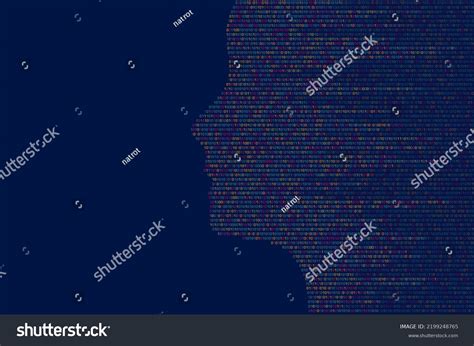 Binary Code Numbers Computer Matrix Concept Stock Vector Royalty Free