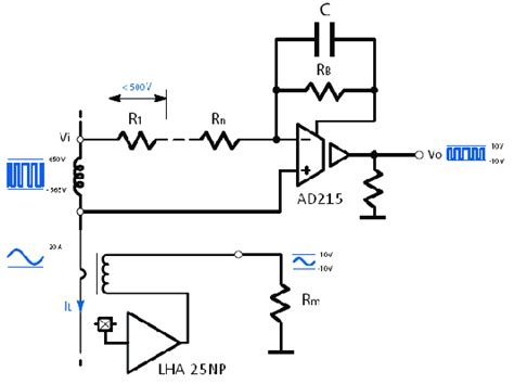 Signal Conditioning Circuit For Voltagecurrent Measurement Download Scientific Diagram