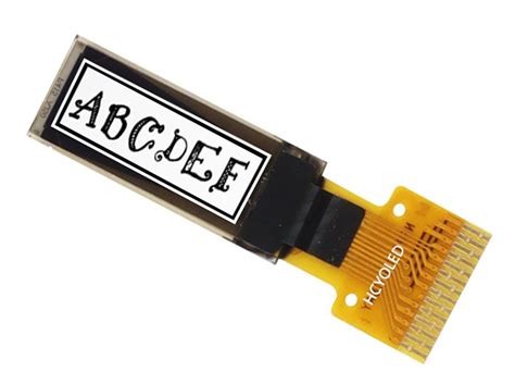 Versatile 0 63 Mini Oled Display With 120x28 Resolution Micro Oled Display Price Amoled