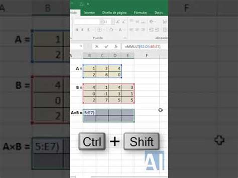 Cómo multiplicar matrices en Excel paso a paso Educación y Publicaciones Editorial