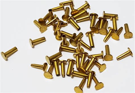 Brass Knifemaking Cutlery Compression Rivets 5 16 X 1 2 25 Sets Rv125