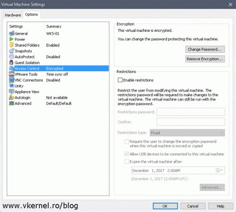 Restricting Virtual Machines In VMware Workstation
